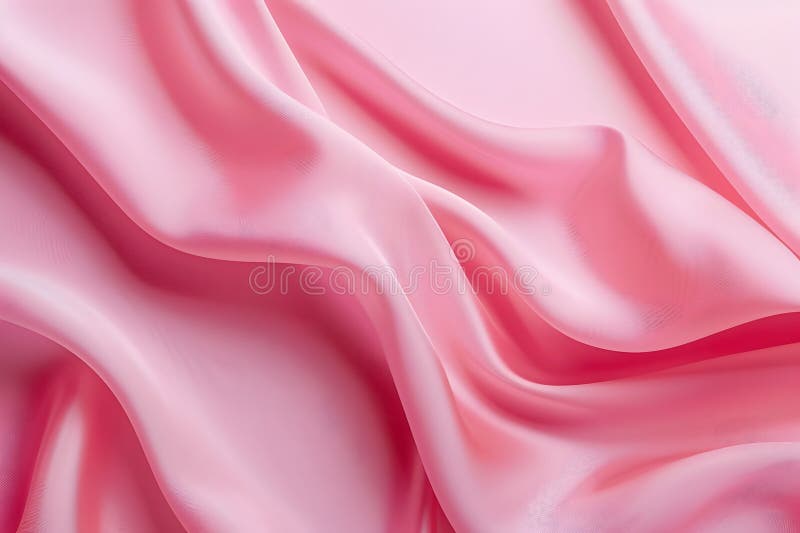 Pink Satin Fabric Drape Background Stock Illustration - Illustration of ...