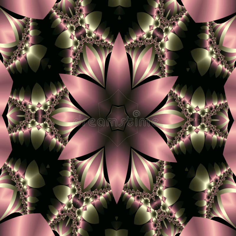 Star Flower Abstract in Purple Stock Vector - Illustration of yellow ...