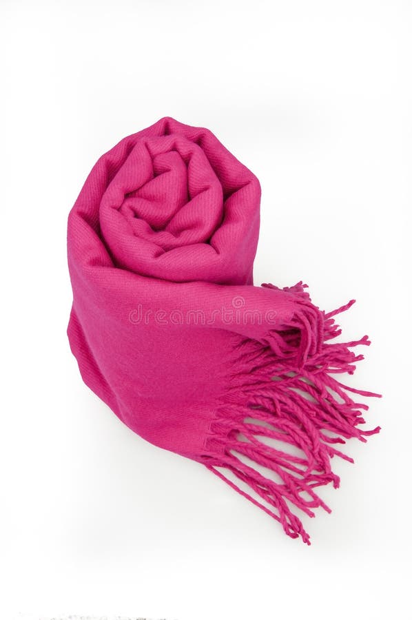 Pink female scarf stock photo. Image of pink, autumn, dress - 6099694