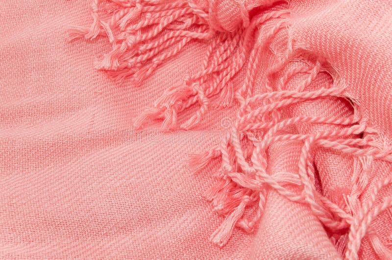 Pink scarf texture stock photo. Image of shawl, tassle - 14474756