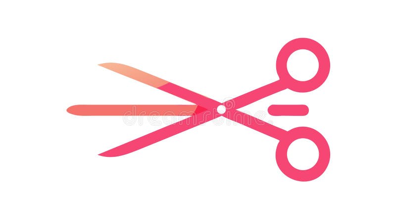 Pink Scissors Tool Icon Illustration Graphic, Vector Design Generative ...