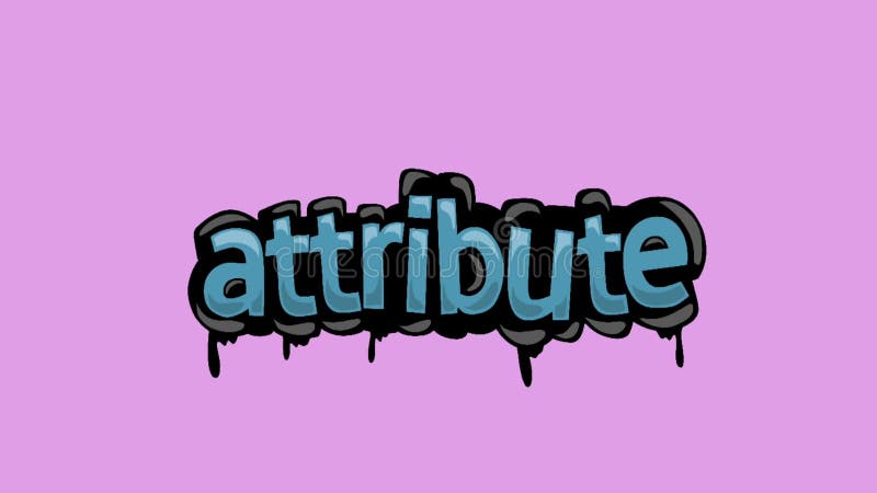 Pink Screen Animation Video Written ATTRIBUTE Stock Video - Video of ...