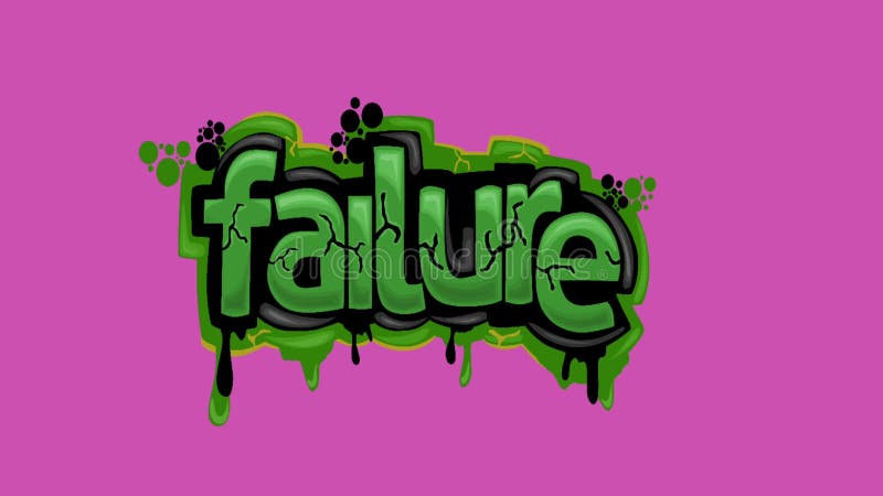 Pink Screen Animation Video Written FAILURE Stock Video - Video of blue ...