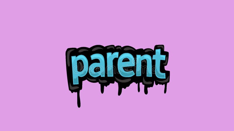 Pink Screen Animation Video Written PARENT Stock Video - Video of ...