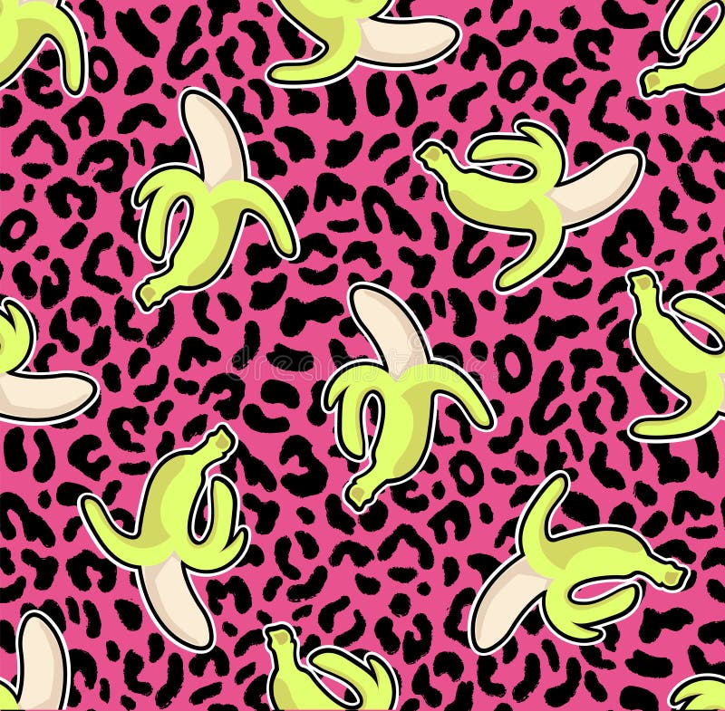 Seamless Pink and Yellow Leopard Pattern 80s 90s Style.Fashionable ... Seamless Pink and Yellow Leopard Pattern 80s 90s Style.Fashionable ...