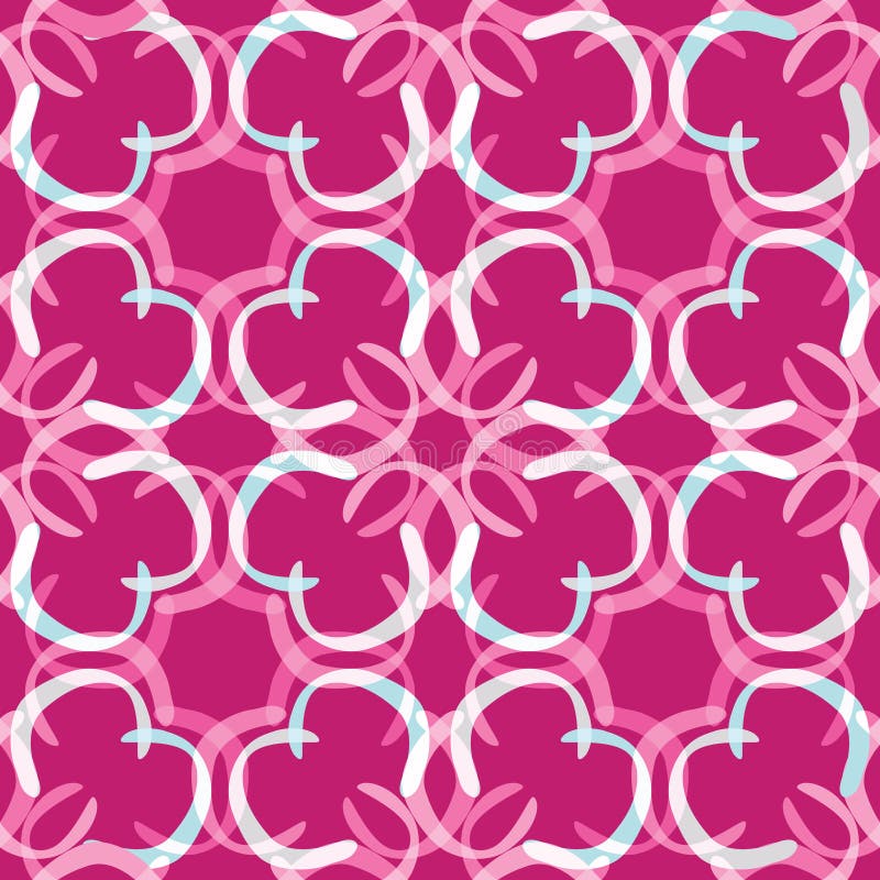 Pink Seamless Floral Pattern. Vector. Stock Vector - Illustration of ...