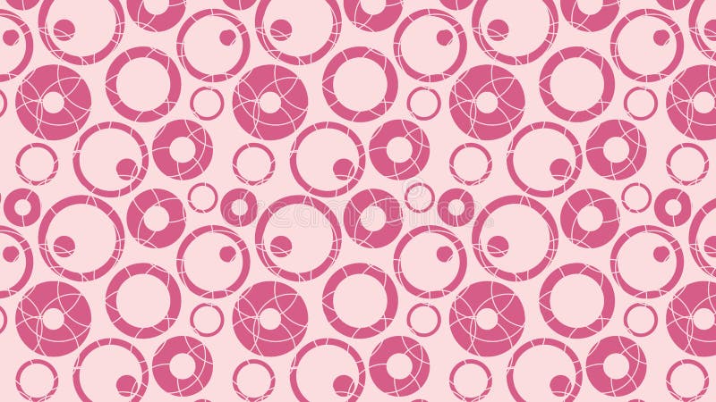 Pink Seamless Geometric Circle Pattern Background Illustrator Stock ...