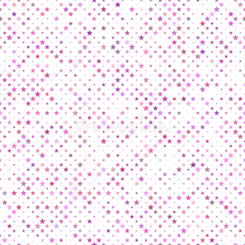 Pink Seamless Star Pattern Background - Vector Design Stock Vector ...