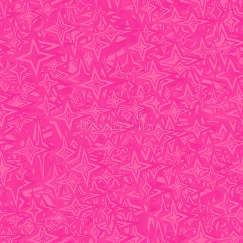 Pink seamless star pattern stock vector. Illustration of abstract ...