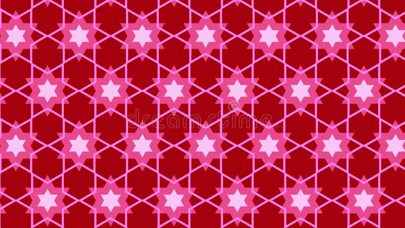 Pink Seamless Stars Background Pattern Vector Illustration Stock Vector ...