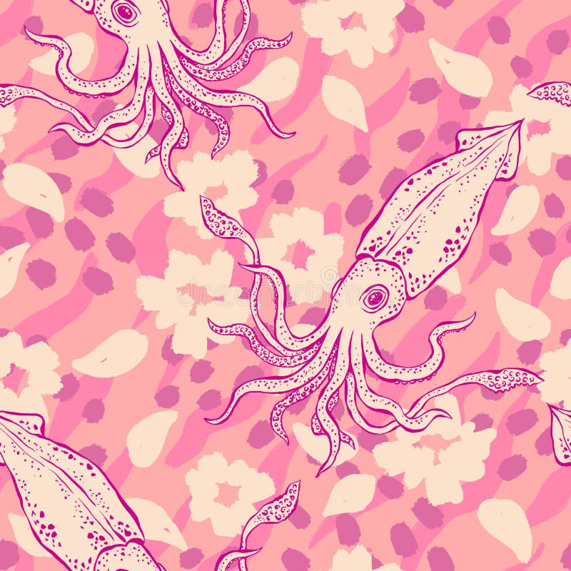 Squid Detailed Stock Illustrations – 169 Squid Detailed Stock ...