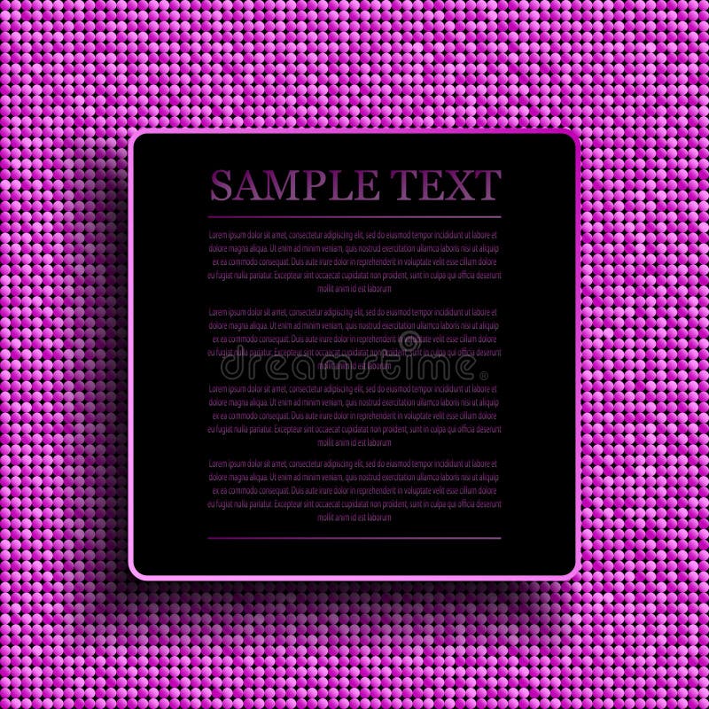 Pink Sequin Background. Square Frame. Eps 10. Stock Vector ...
