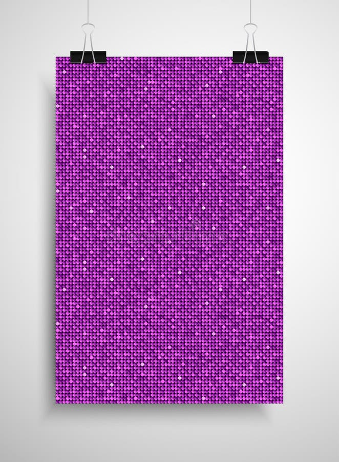 Pink Sequin Background. Square Frame. Eps 10. Stock Vector ...