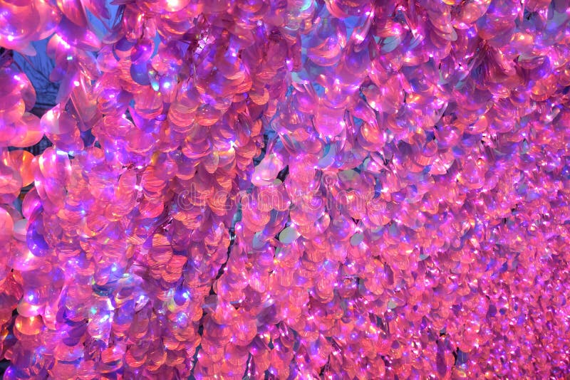 Pink Sequins, Closeup Sequins, Pink Sparkles Stock Image - Image of ...