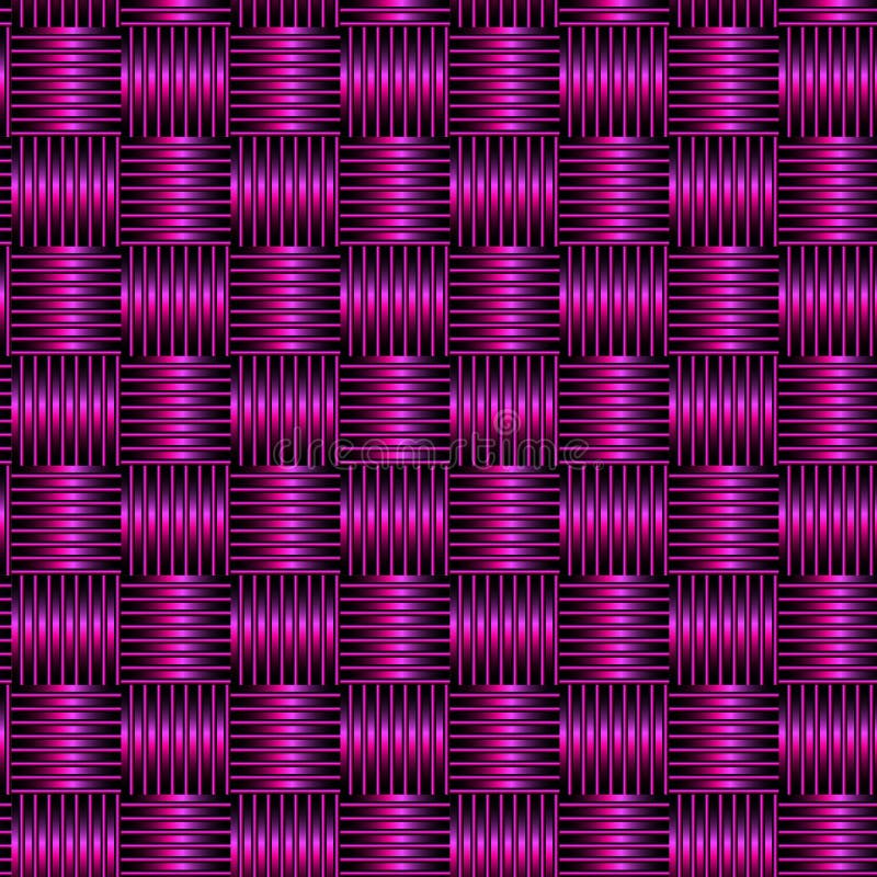 A Repeating Geometric Pattern Featuring Pink and Black Checkered ...