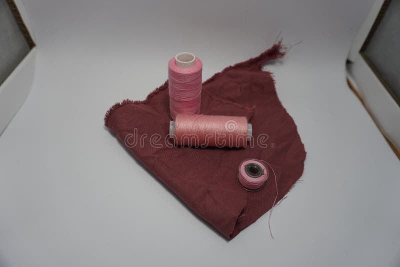 Pink Sewing Thread stock photo. Image of composition - 15366288