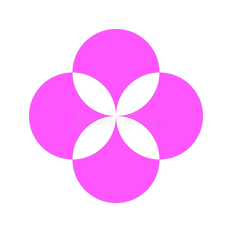 Pink Shapes Color Abstract Background Stock Illustration - Illustration ...