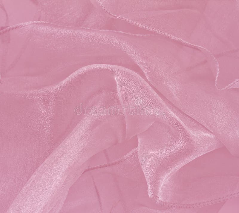 Pink sheer folded fabric stock image. Image of fabric - 23465771