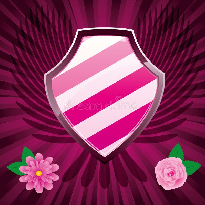 Glass pink heart stock vector. Illustration of marriage - 12819055