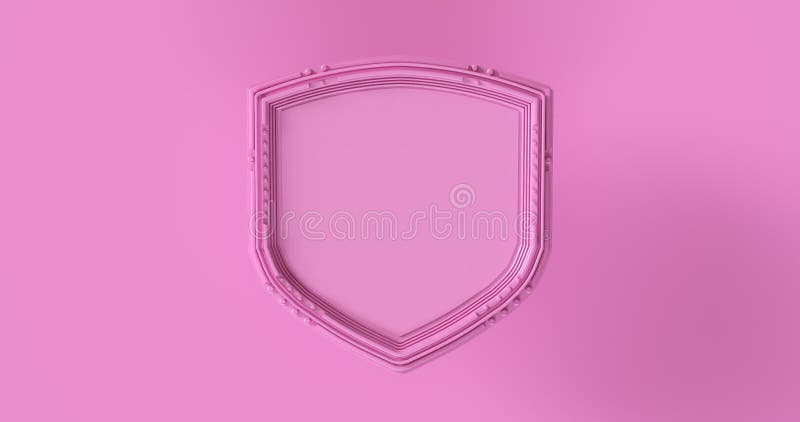 Pink shield , vector stock vector. Illustration of decor - 2074841
