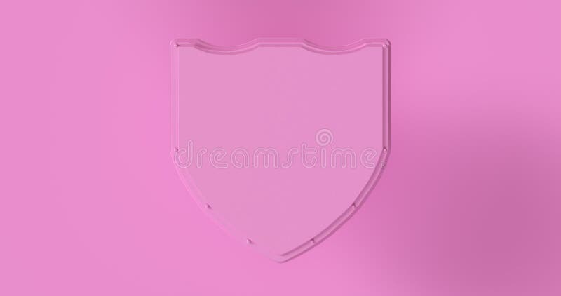 Pink Shield Badge stock illustration. Illustration of style - 147556449