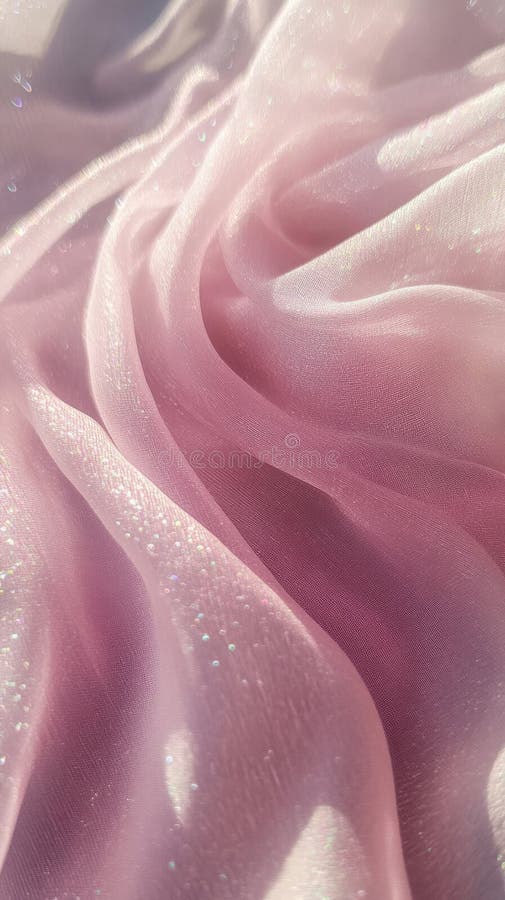 Pink Shimmering Fabric Texture in Soft Light Stock Image - Image of ...
