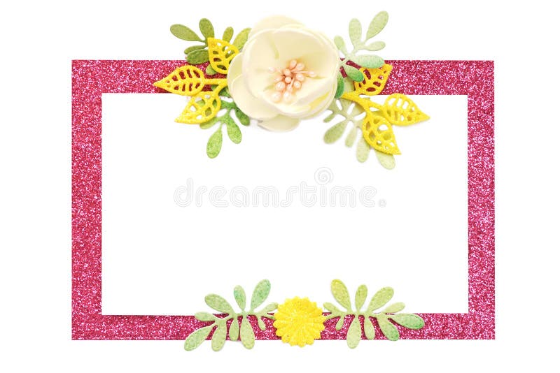 6+ Pink flowers rectangular frame Free Stock Photos - StockFreeImages
