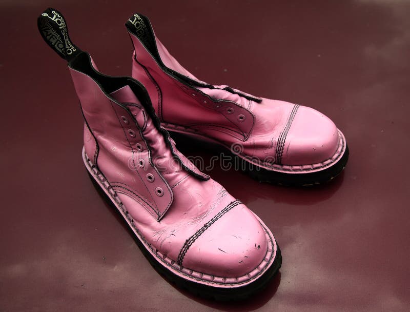 Pink shoes stock image. Image of pink, footwear, laces - 16330719