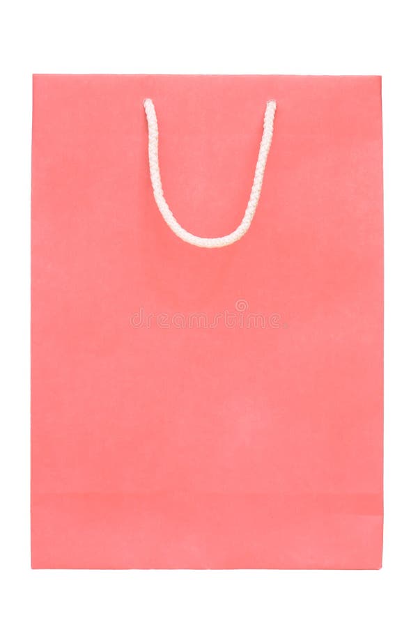 Pink shopping bag stock image. Image of pack, isolated - 8333345