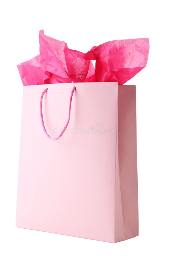 Pink shopping bag stock image. Image of retail, commerce - 51156095