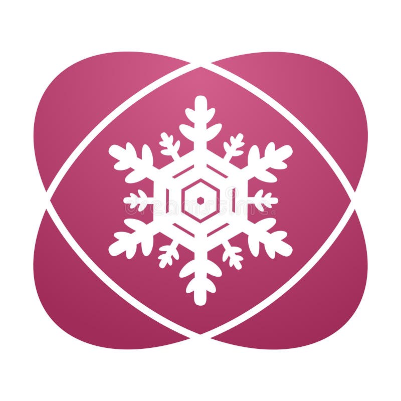 Pink sign snowflake stock vector. Illustration of emotion - 93152088