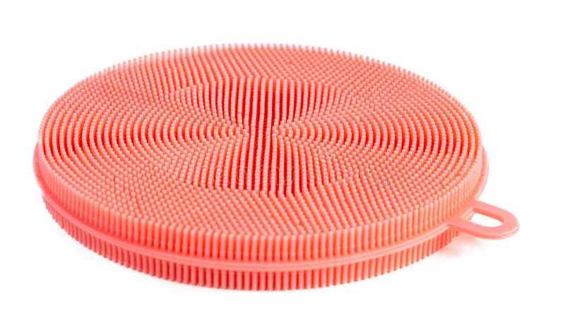 Silicone Sponge for Washing Pink Stock Image - Image of natural ...