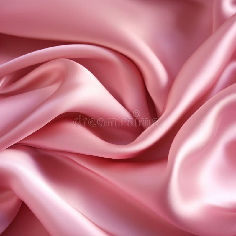 Pink Silk Fabric Background Texture Abstract Pattern. Luxury Satin ...