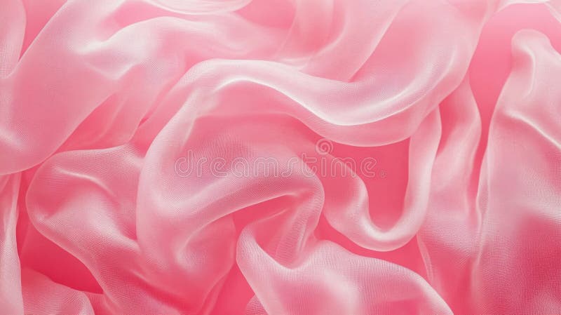 Pink Silk Fabric Draped Softly Elegant Texture Stock Illustration ...