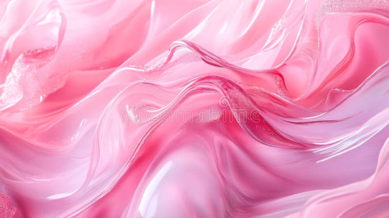 Pink Silk Fabric Texture with Soft Waves Stock Illustration ...