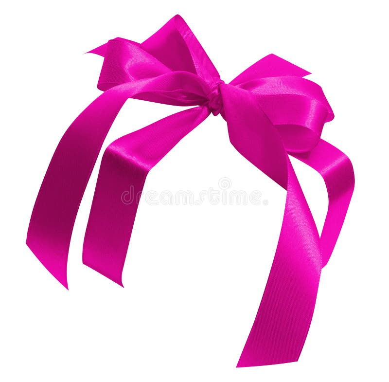 Pink Silk Ribbon Tied Around the Box, Frame and Blank for Design Stock ...