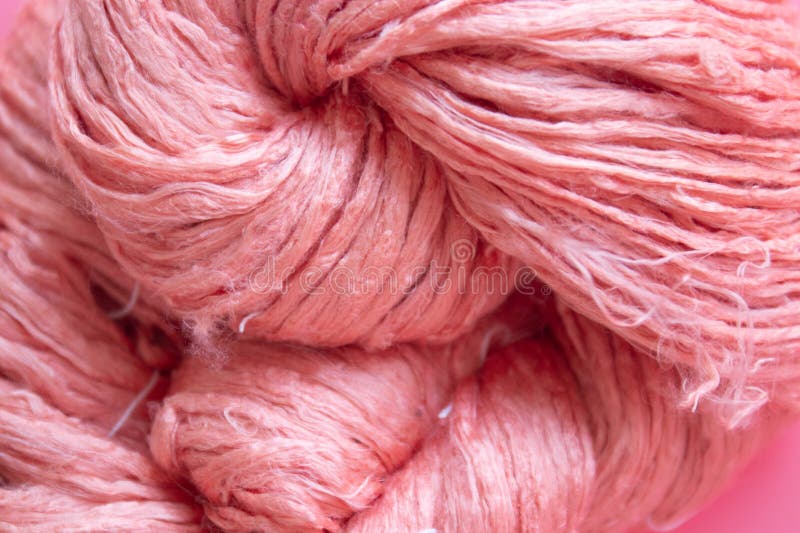 Pink Silk Yarn for Background Stock Photo - Image of industry, silk ...
