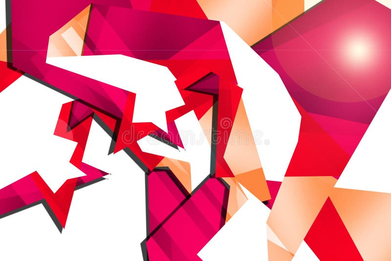 Pink And Silver Design Border, Abstract Background Stock Illustration ...