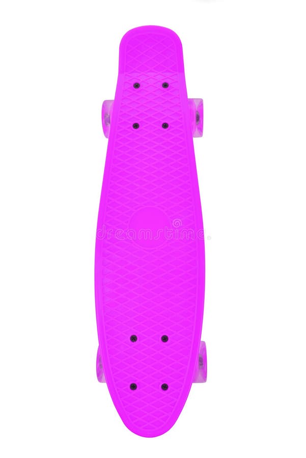 Pink Skateboard Deck on White Background Stock Photo - Image of kids ...