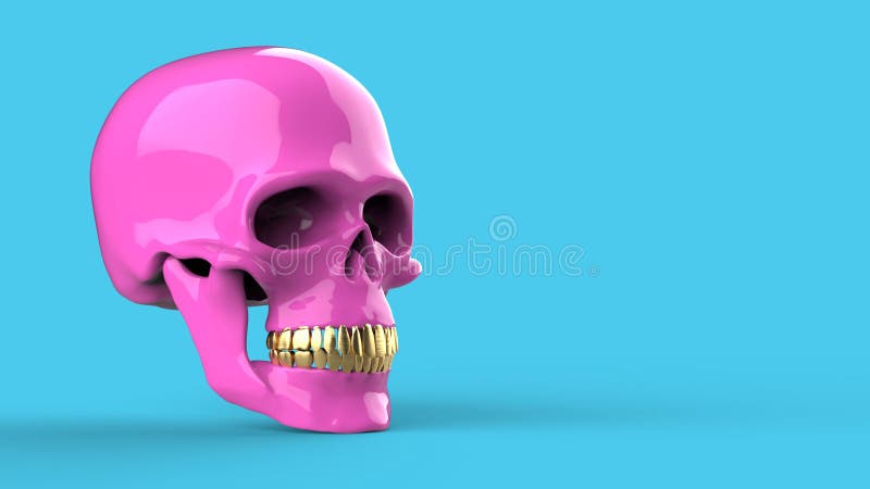 Gold Teeth Skull Stock Illustrations – 422 Gold Teeth Skull Stock ...