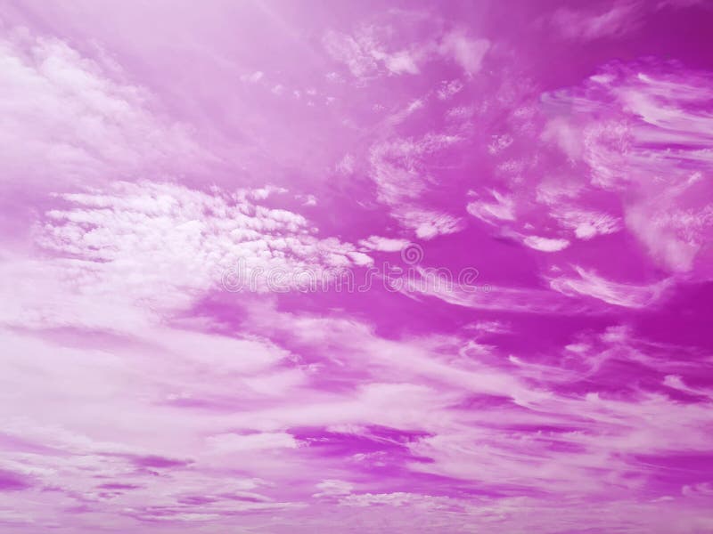 Pink Sky and Bright White Clouds Stock Photo - Image of idea, beautiful ...