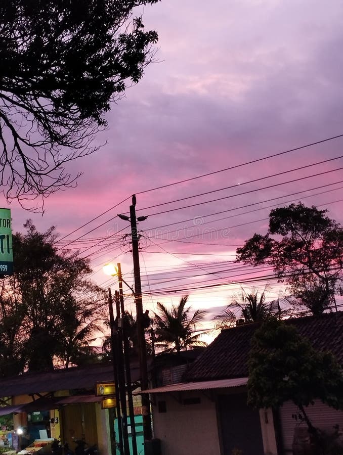 Pink sky from heaven stock photo. Image of sunset, heaven - 381672382