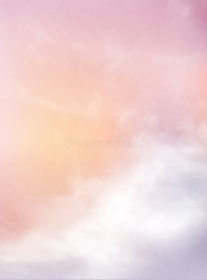 Pink Sky in Pastels Colur.pink Sky Vector Background Stock Vector ...