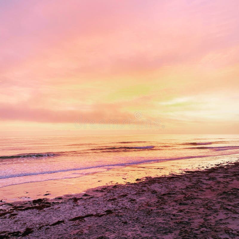 Pink sky sunrise stock image. Image of sunrise, pink - 227309187