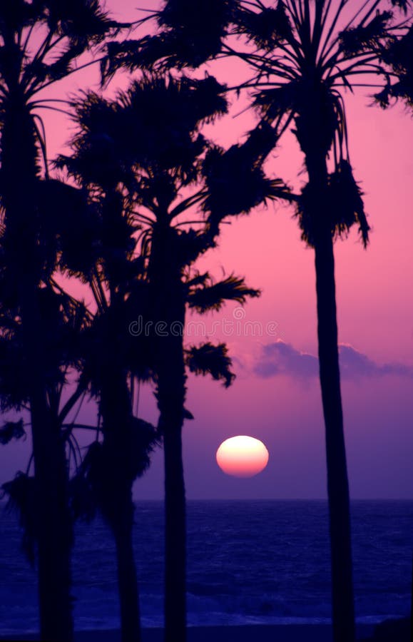 Pink Sky Sunset stock image. Image of california, copy - 2249267