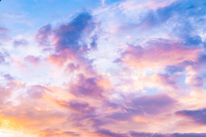 Pink Sky - Vanilla Sky - Candy Sky Stock Photo - Image of pink, clouds ...