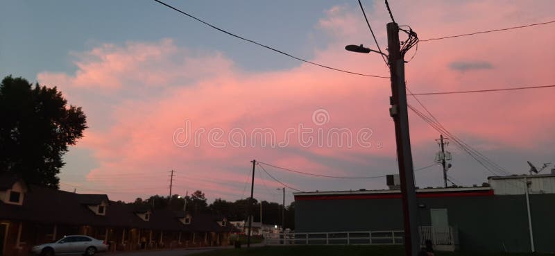 Sunset Macon Georgia stock image. Image of orange, macon - 90541121