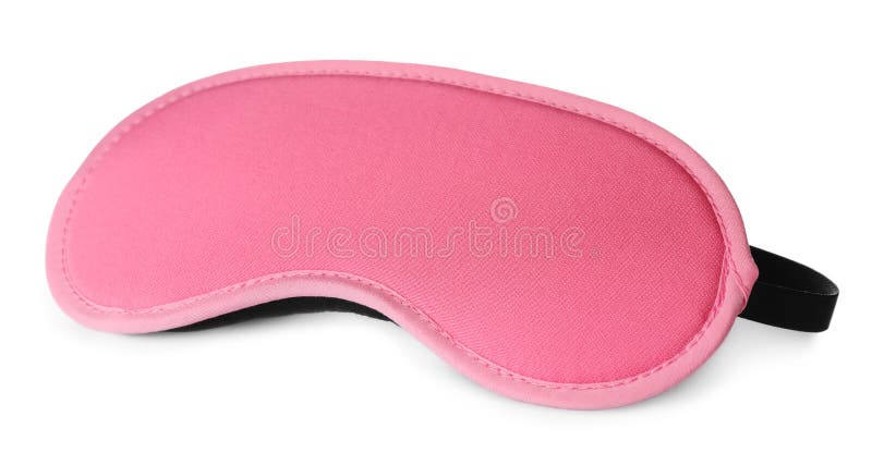 Pink Sleep Eye Mask Isolated Stock Photo - Image of blindfold, healthy ...