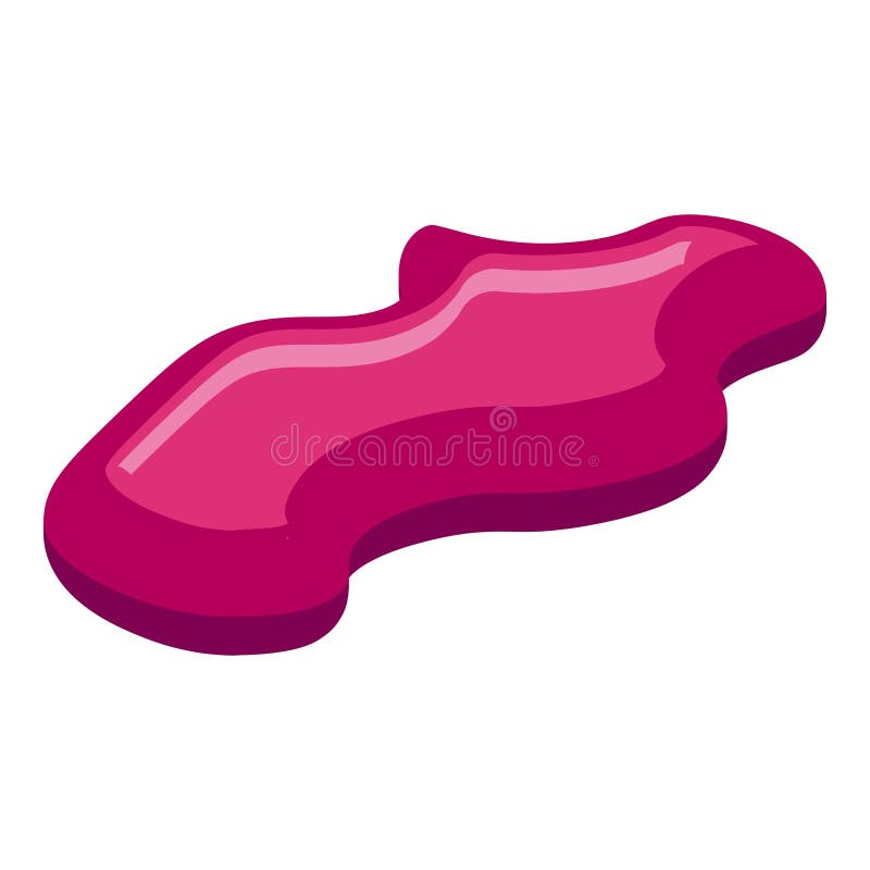 Pink Slime Dripping Spreading Viscous Liquid Blob Stock Illustration ...