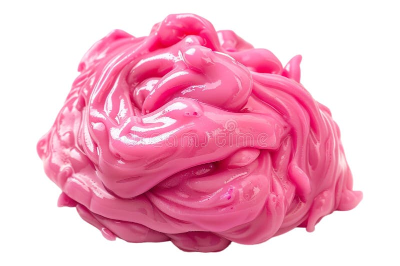 Pink Slime Isolated Against Transparent Background Stock Illustration ...